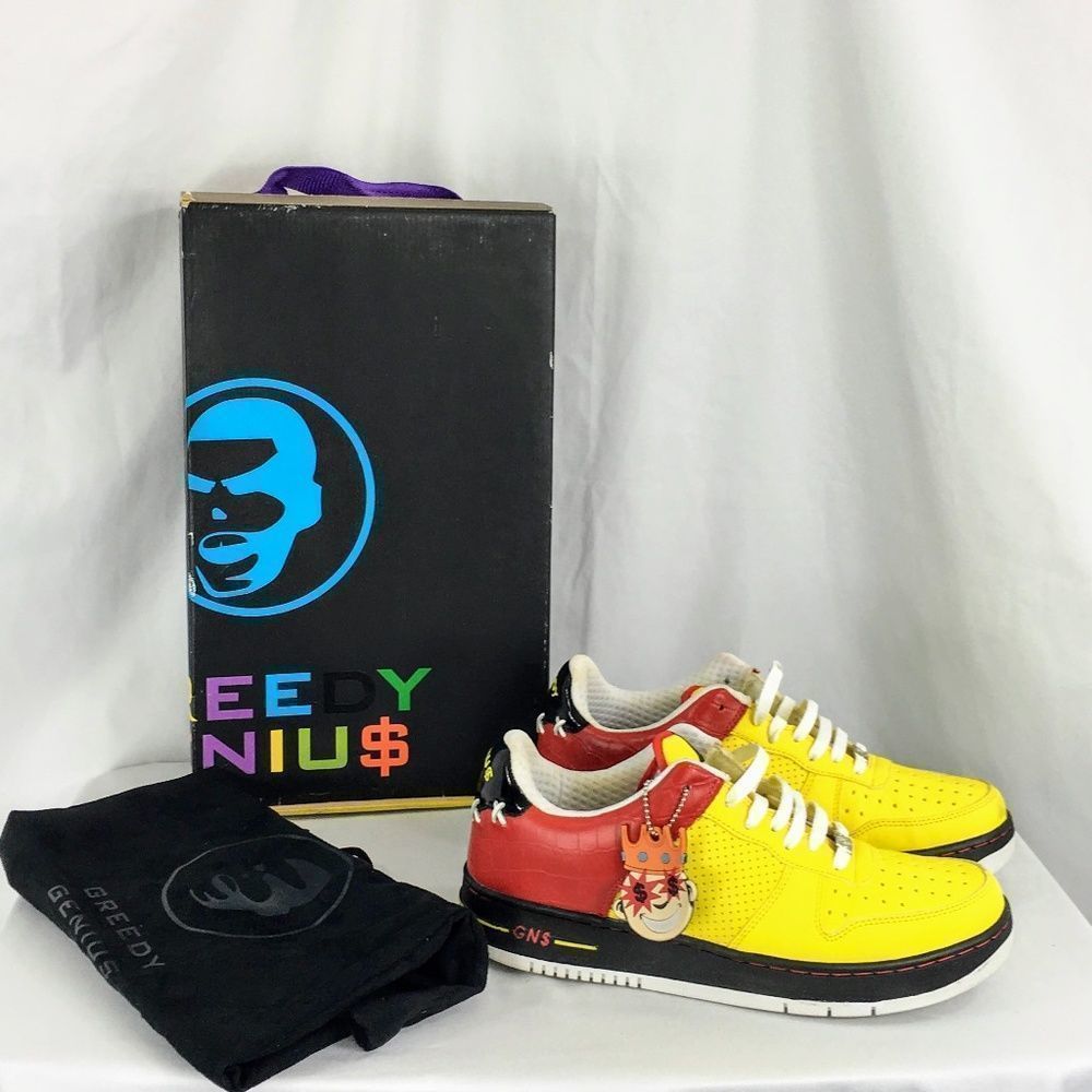 Greedy Genius Men Sneakers Primo Yellow Dawn Y2k Refl… - Gem